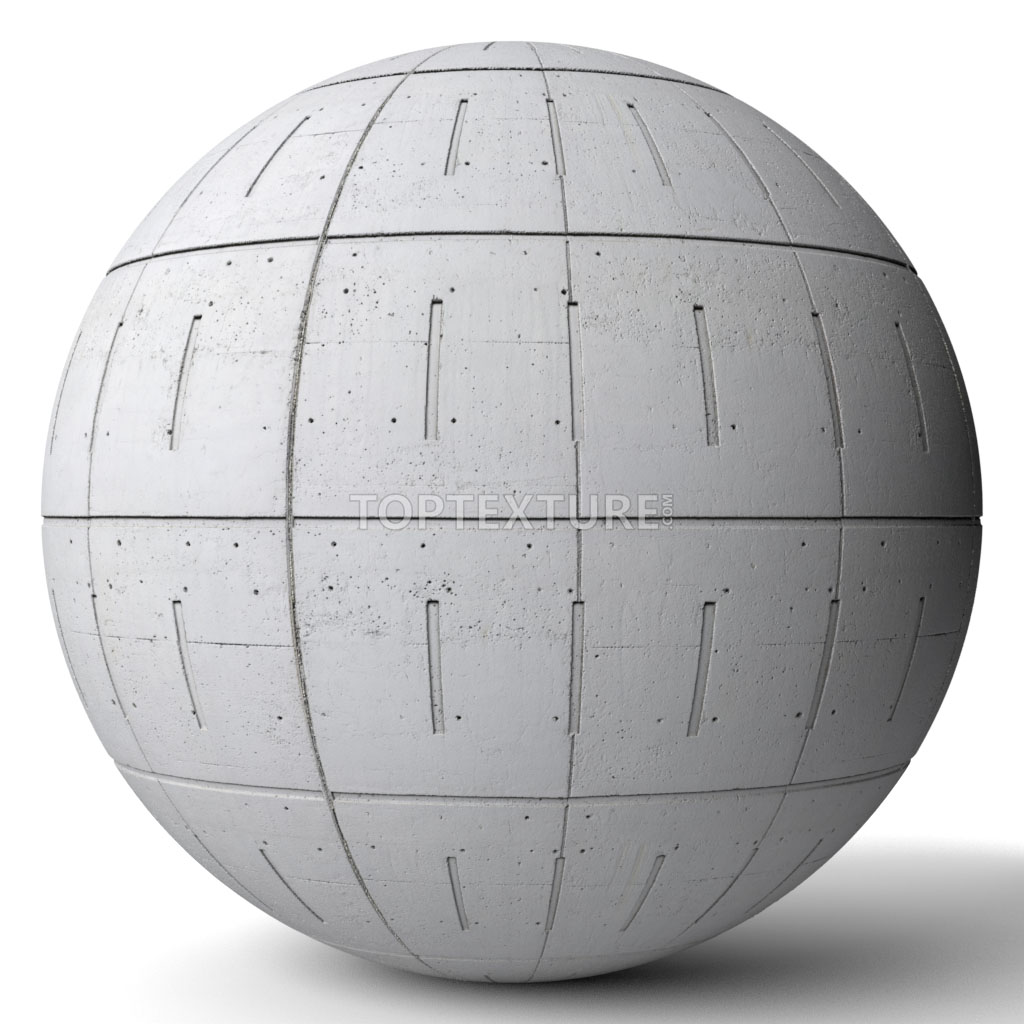 Clean Square Concrete Panel Shapes - Top Texture